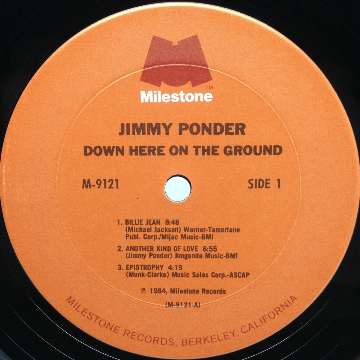 LP '84米Orig / Milestone / M9121 / Jimmy Ponder / Down Here On The Ground / Jazz-Funk / Jazz(R&B ...