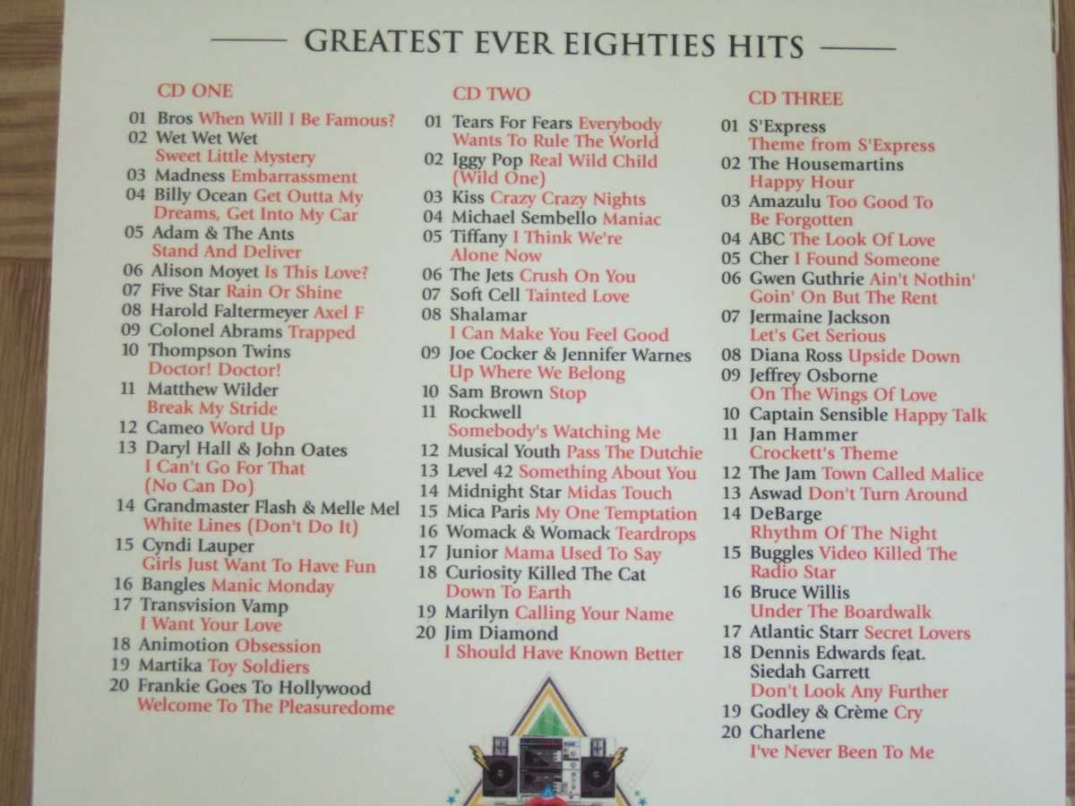 CD3枚組 GREATEST EVER EIGHTIES HITS THE DEFINITIVE COLLECTION BOX SET 80 ...