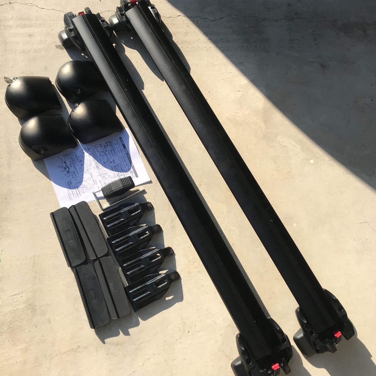 CARMATE inno カーメイト イノー トヨタ プリウスα アルファ 40系 キャリアベース一式 フットXS201+フックK406+バー ...