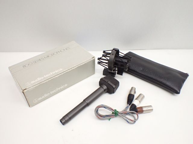 audio-technica オーディオテクニカ コンデンサーマイク AT-825 元箱/ケース付き ∩ 5FD1C-17(コンデンサーマイク ...