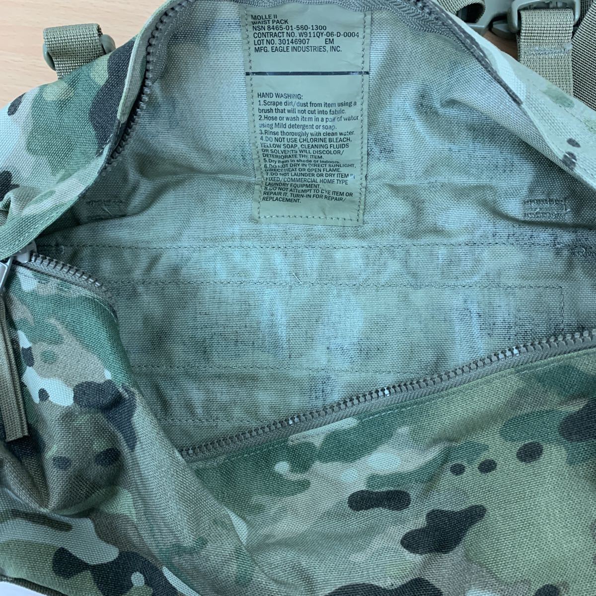 米軍 アメリカ軍 MOLLE Waist Pack RFIIssue MultiCam NSN 8465-01-580-1300 ミリタリー ...