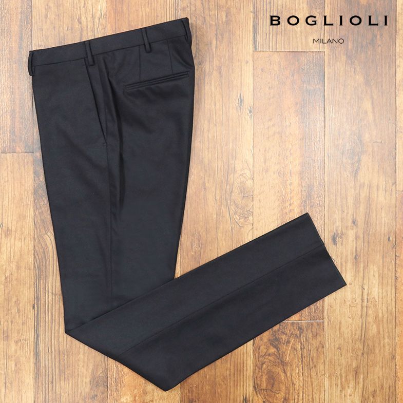 1円/秋冬/BOGLIOLI/50サイズ/美脚パンツ 上質ウール100％ フラノ イタリー製 ベーシック 定番 スラックス /黒/ブラック/bd408/(その他)｜売買されたオークション情報 ...