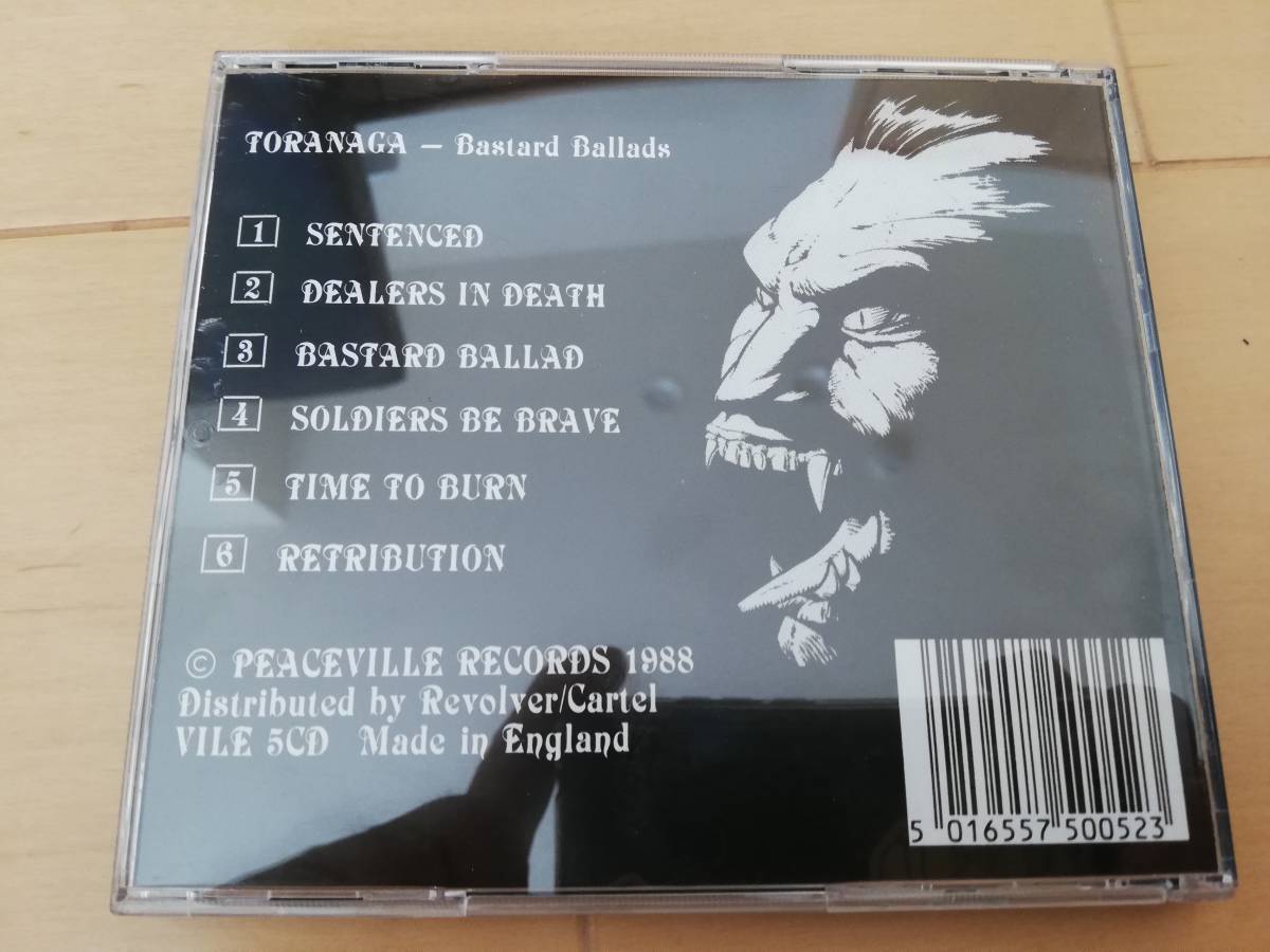 英国産スラッシュ名盤 TORANAGA / BASTARD BALLADS ボーカルは元MILLENIUM NWOBHM 試聴サンプルあり ...