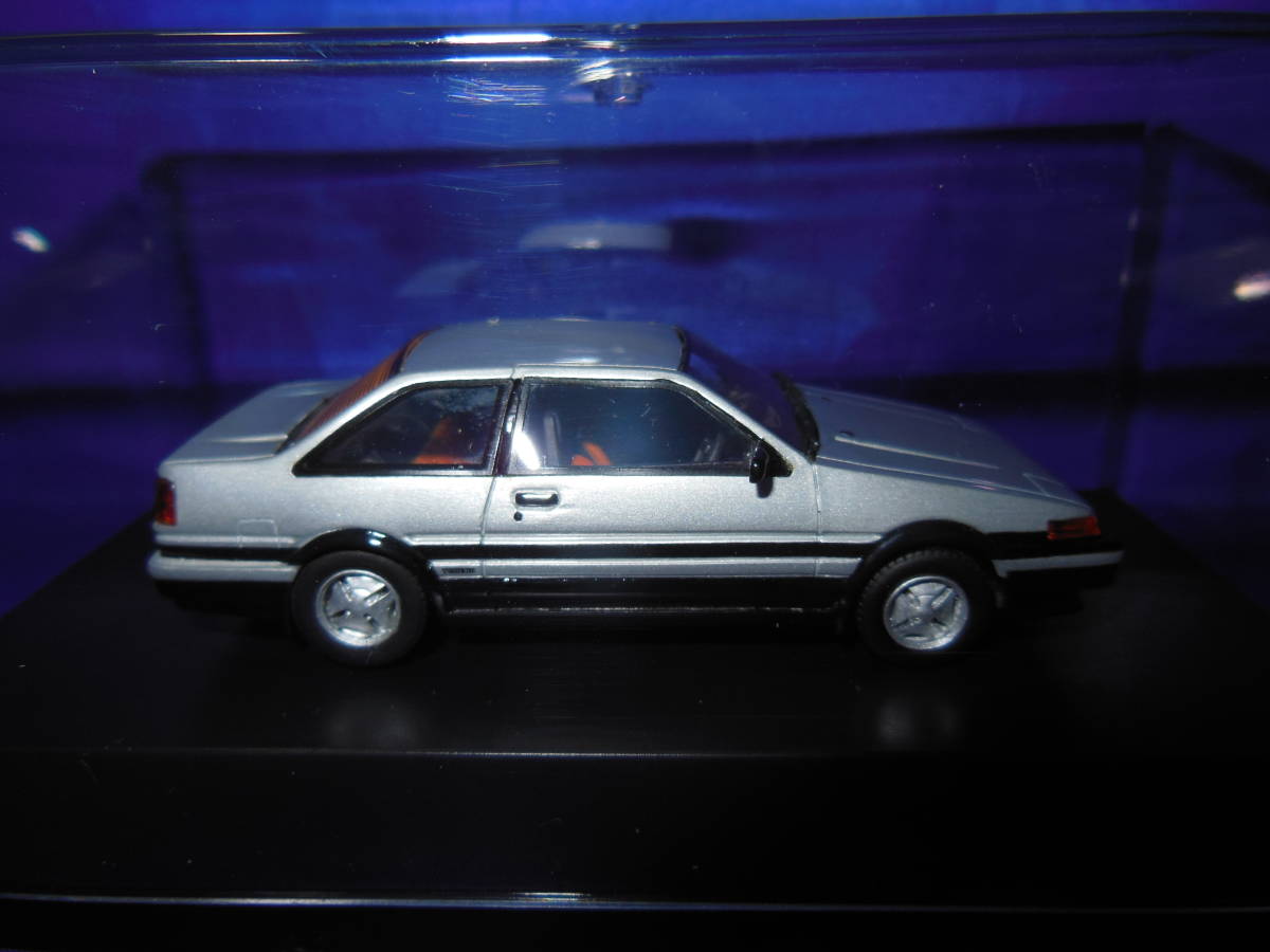 1/43 Hi-Story AE86 スプリンタートレノ 2ドア GT-APEX 1983年 シルバー ハイストーリー 乾信司 自動車