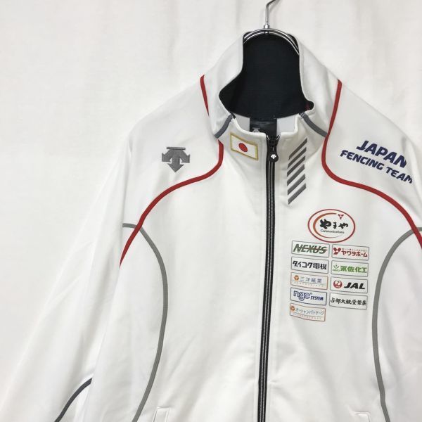 6313 極 非売品 FENCING TEAM JAPAN フェンシング 日本代表 ジャージ スポンサー付き 支給品 DESCENTE ...