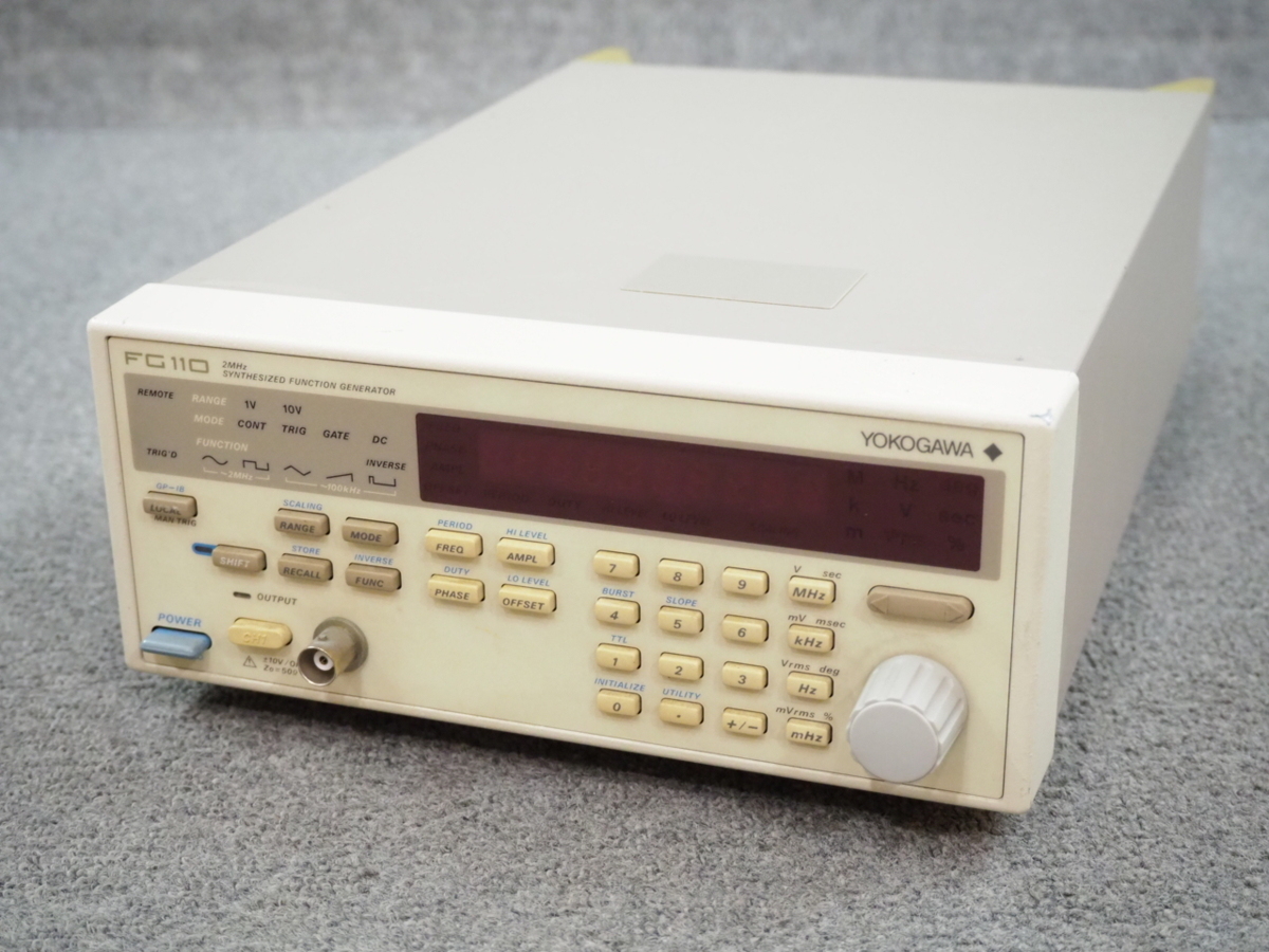 F4 YOKOGAWA/横河電機 FUNCTION GENERATOR / 波形発生器 FG110 706011 SUFFIX：-1-M ...