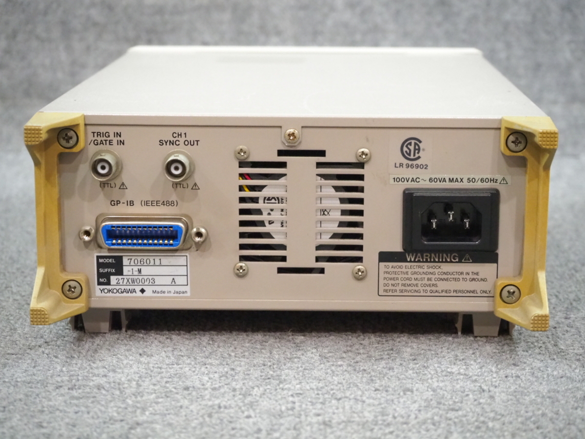 F4 YOKOGAWA/横河電機 FUNCTION GENERATOR / 波形発生器 FG110 706011 SUFFIX：-1-M ...