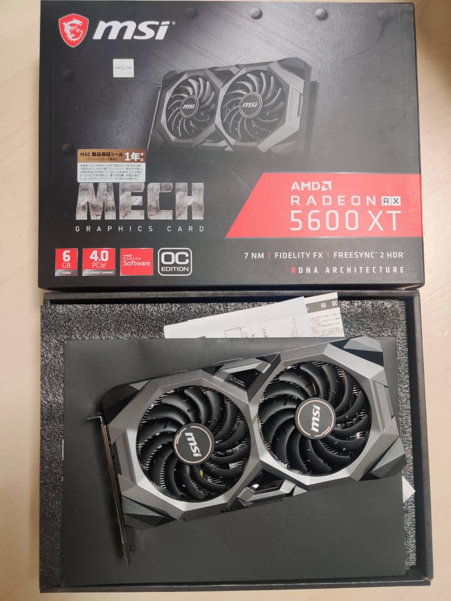 MSI RADEON RX 5600 XT MECH OC 14GbpsへvBIOSアップデート済 マイニング(PCI Express)｜売買 ...