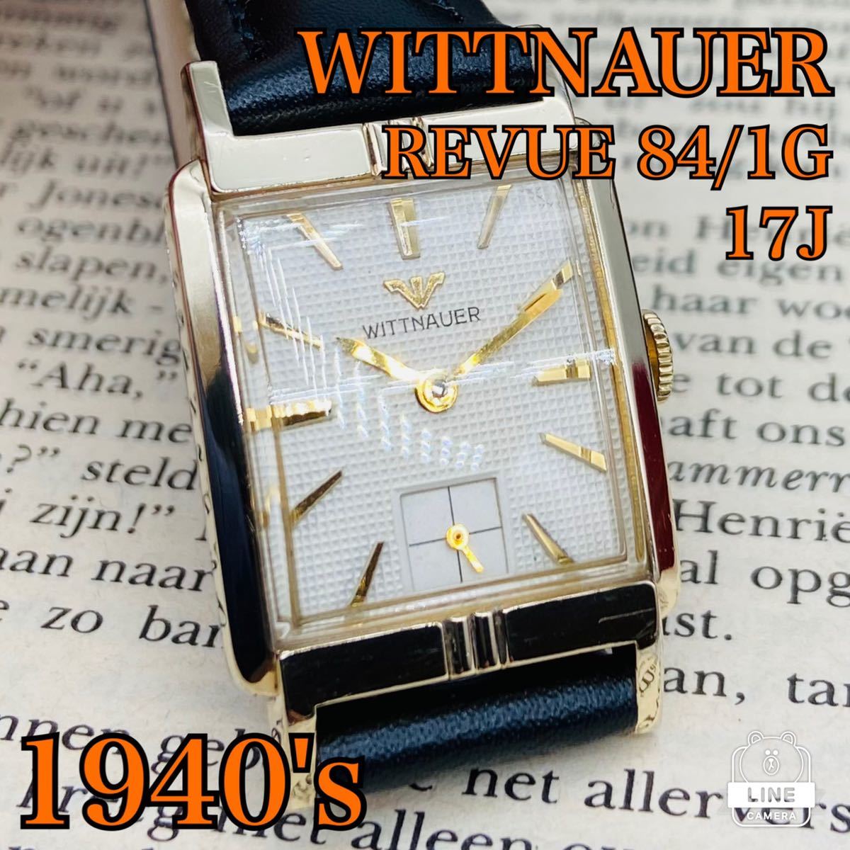 1940's ロンジン/ウィットナー/Rongines/Wittnauer 10K/金張り/メンズ/手巻き\腕時計/ビンテージ/アンティーク/レディースにも(その他)｜売買されたオークション ...