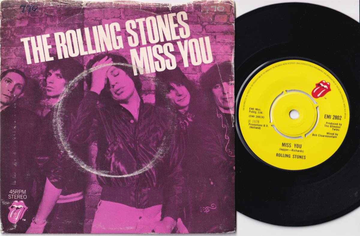 1円開始 UKorg7”s THE ROLLING STONES MISS YOU/FARAWAY EYES(Rolling Stones ...