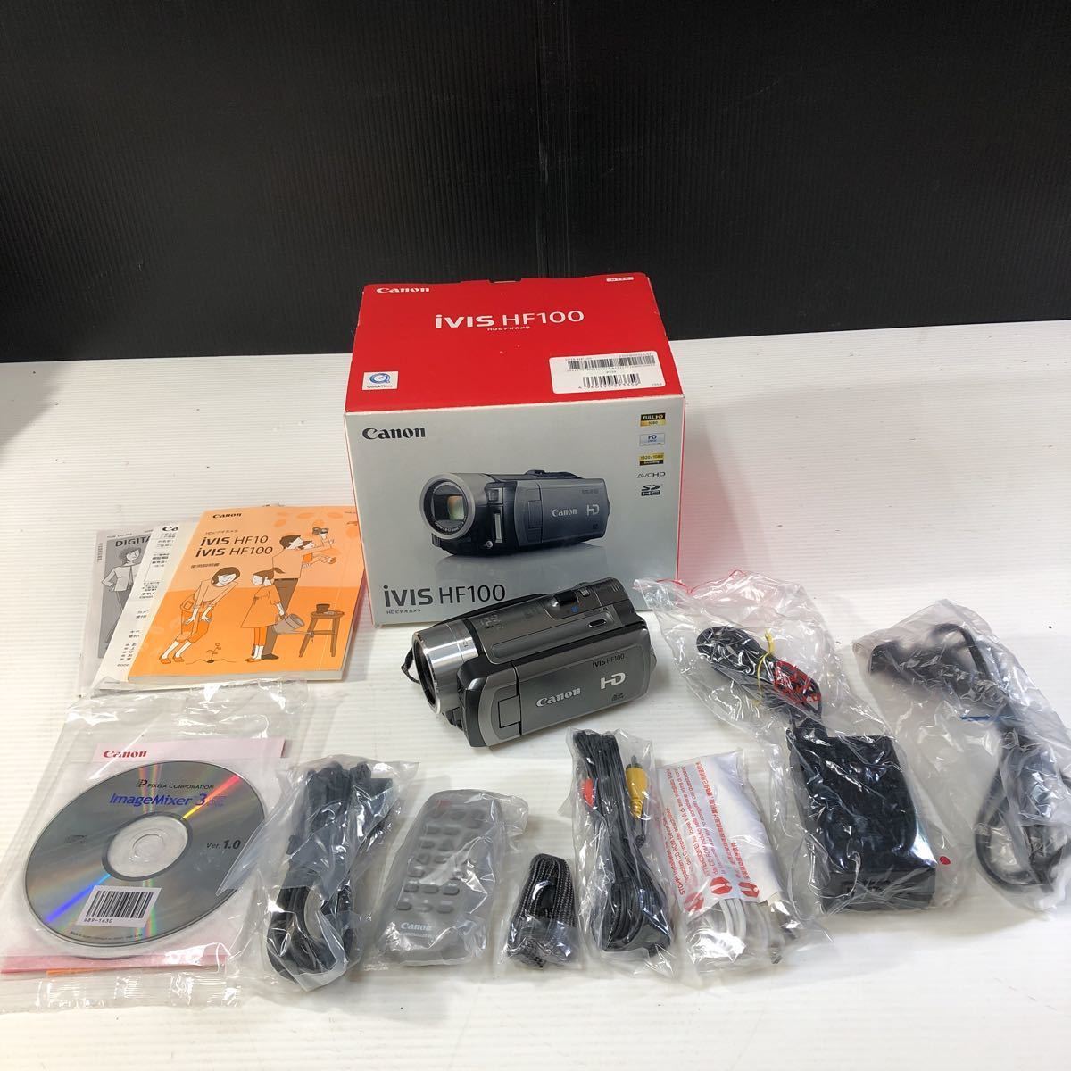 f60 Canon iVIS HF100 HDビデオカメラ デジタルビデオカメラ ハンドカメラ FULL HD1080 1920×1080 箱 ...
