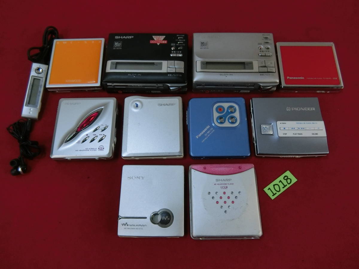 0319-1018 SONY Panasonic SHARP Pioneer Kenwood ポータブルCDプレーヤー 10点 ジャンク(再生 ...