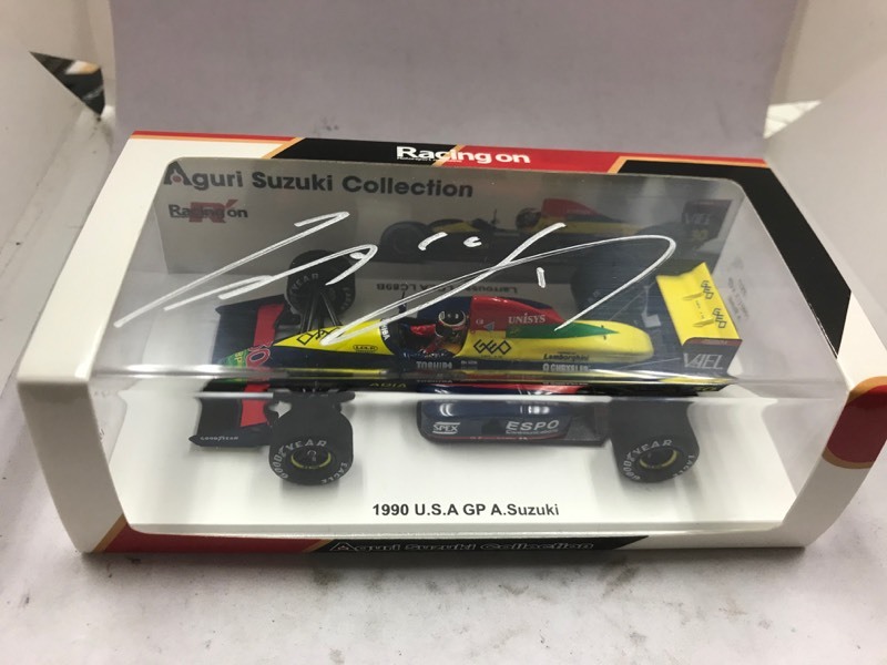 Racing On レーシングオン特注 鈴木亜久里氏サイン入り SPARK 1/43 FS17 ラルース ローラLC89B #30 鈴木亜久里 1990 アメリカGP(レーシングカー)｜売買さ ...