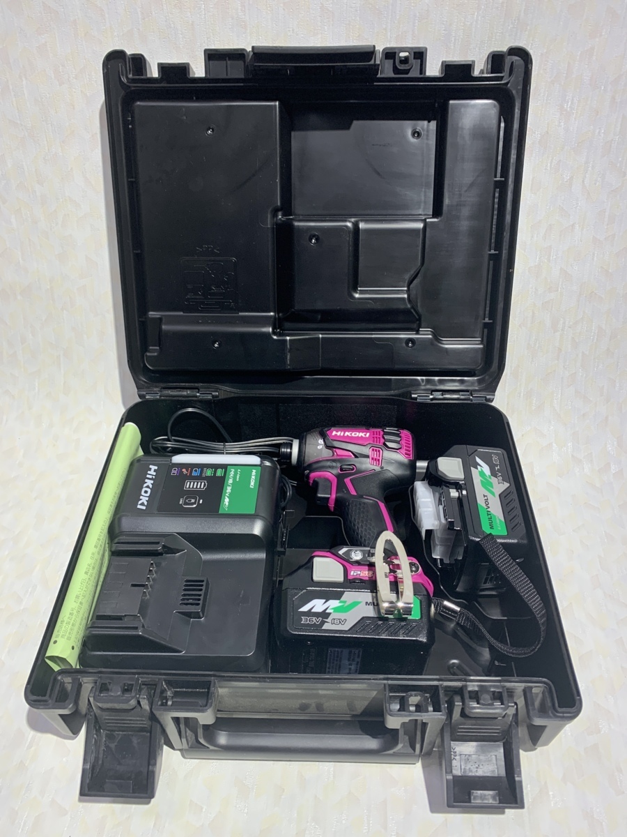 品 HiKOKI ハイコーキ インパクトドライバ WH18DDL2 バッテリー二個付き 充電器付き 18V(本体)｜売買されたオークション情報、yahooの商品情報をアーカイブ公開 ...