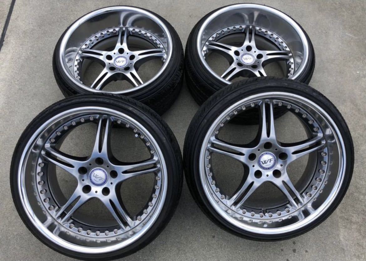廃盤 ヴェルフェン GT03 SSR 深リム 鬼キャン 18インチ 9.5j+0 10j-32 215/35r18 バリ溝 クラウン セルシオ ...