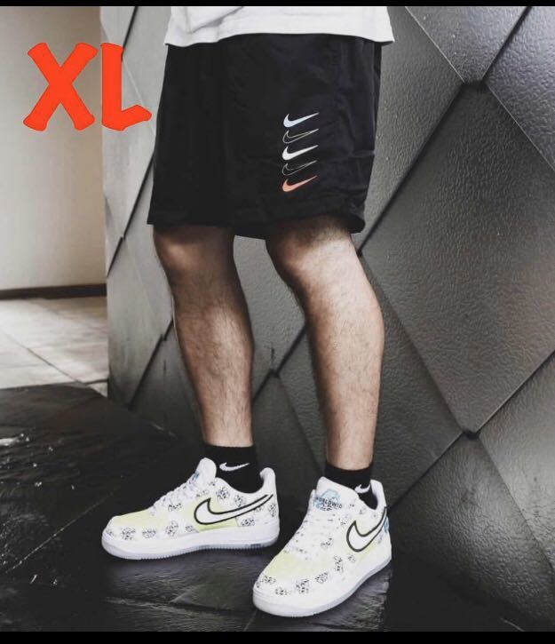 レアNIKE AS M CE SHORT WVN FLOW BLACK XLサイズ カタカナ ナイキ ウーブンショートパンツSWOOSH ...