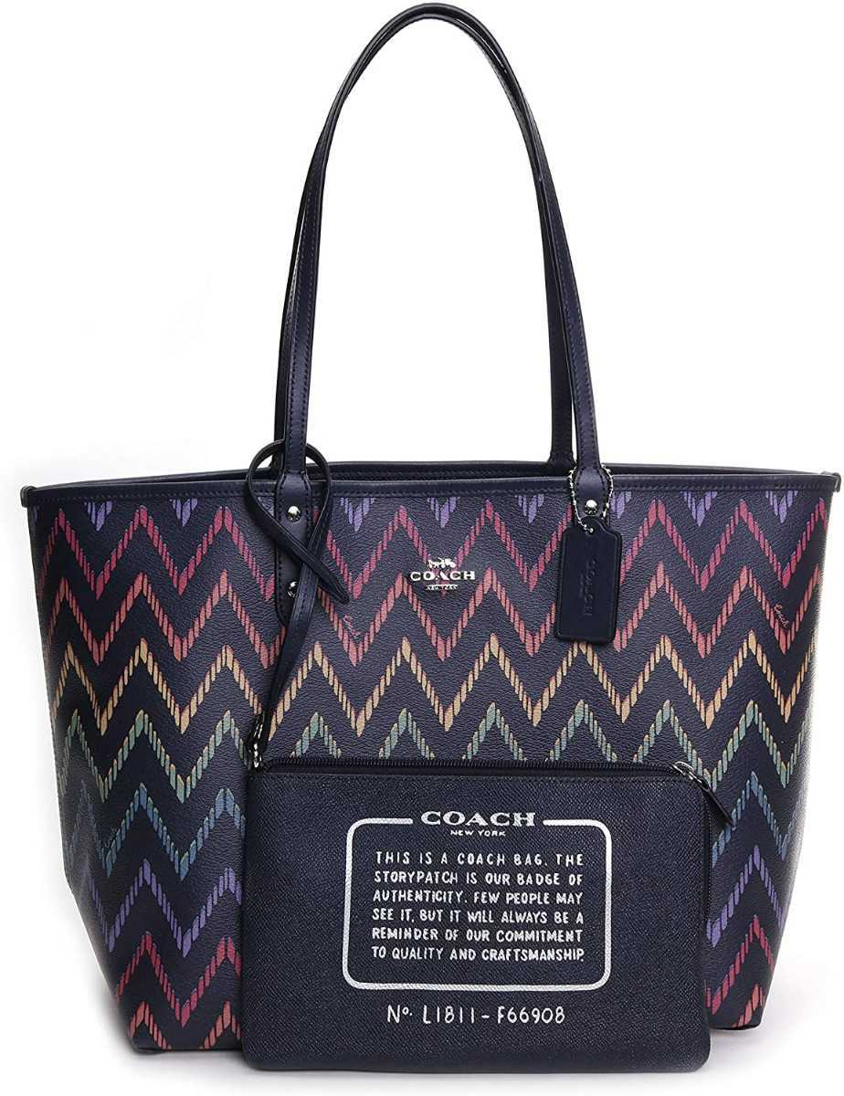 COACH コーチ F66908 レディース トートバッグジオシェブロン シティートート(トートバッグ)｜売買されたオークション情報 ...