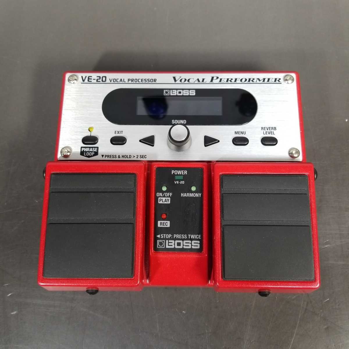 5690 同梱NG 比較的綺麗 BOSS VE-20 VOCAL PROCESSOR ボーカル用 エフェクター ボーカルプロセッサー ボーカル ...