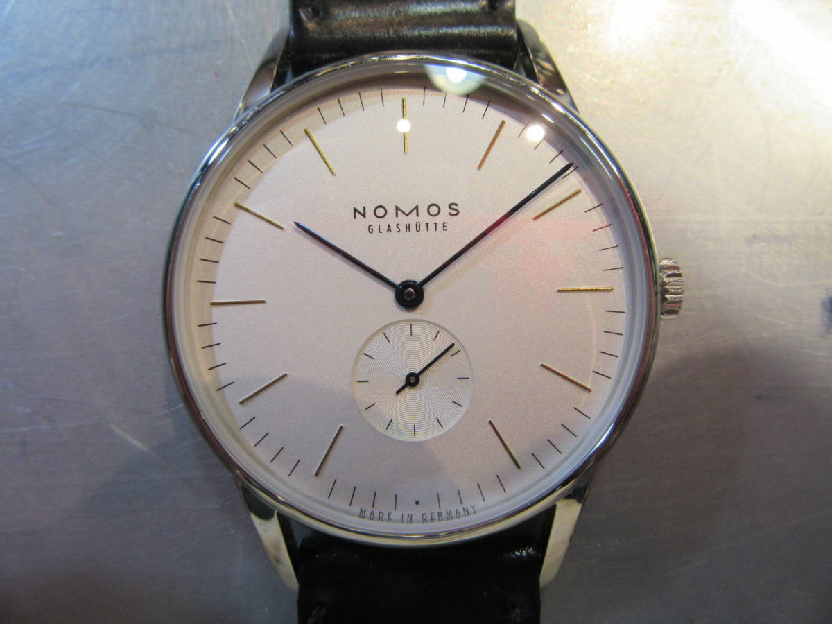 NOMOS ノモス オリオン38ブルーハンド ORIA3GW2 手巻き BOX付き(ノモス)｜売買されたオークション情報、yahooの商品情報 ...