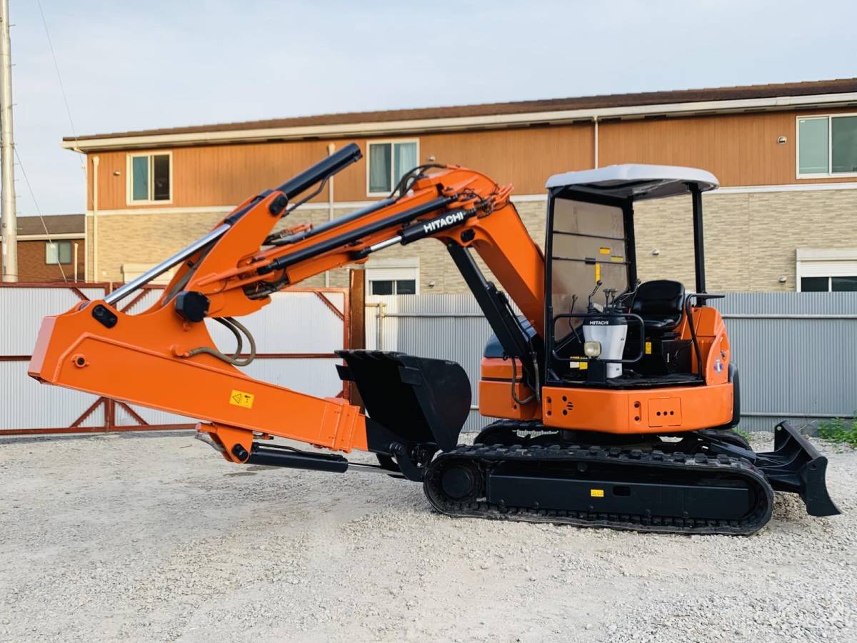 日立建機 EX55UR-3 HITACHI ミニ油圧ショベル ミニユンボ 伸縮アーム オフセット制限 深さ制限 高さ制限 倍速付 千葉県(建設 ...