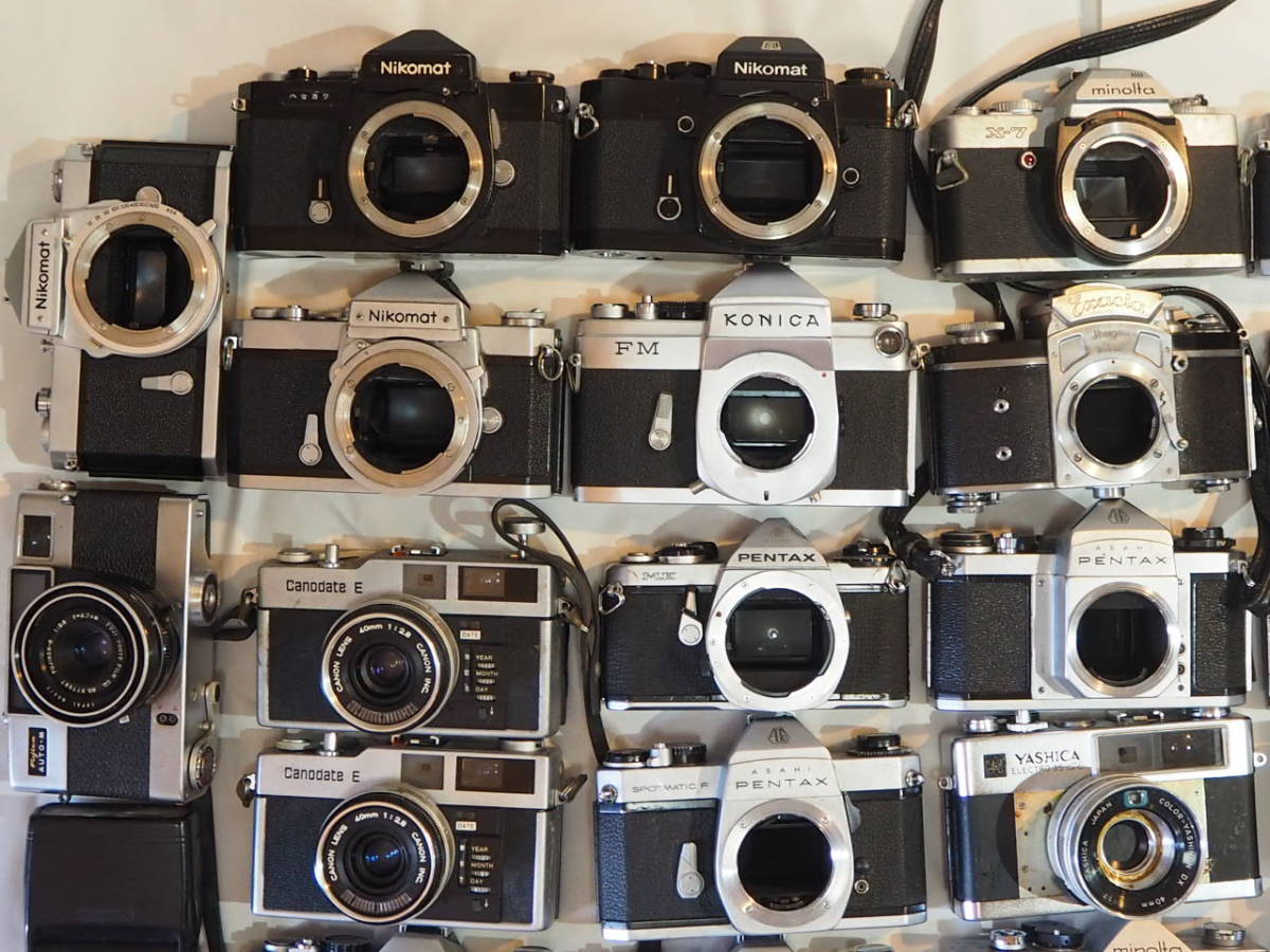 ジャンク Nikon FTN Yashica Electro35GL Minolta HiMatic Pentax SPF 等 レンジファインダー 二眼レフ 一眼 等 まとめ 27台 大量 ...