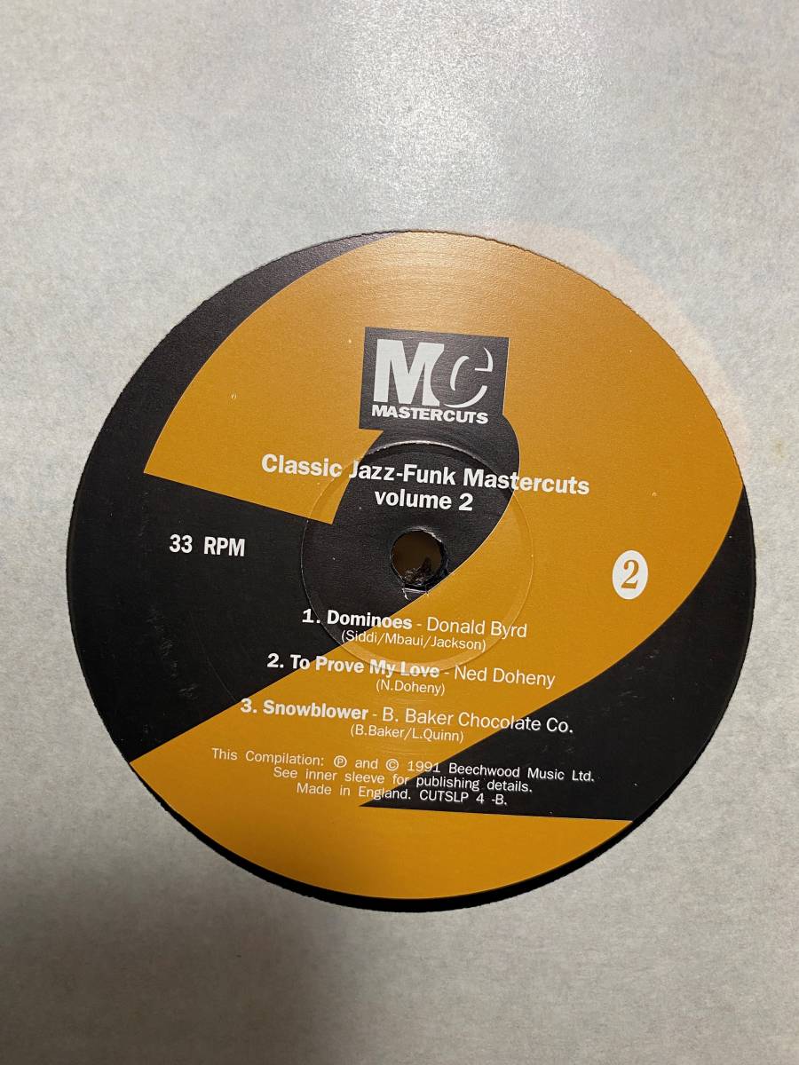 Various Classic Jazz-Funk Mastercuts Volume 2 Mastercuts CUTSLP 4(ディスコ ...