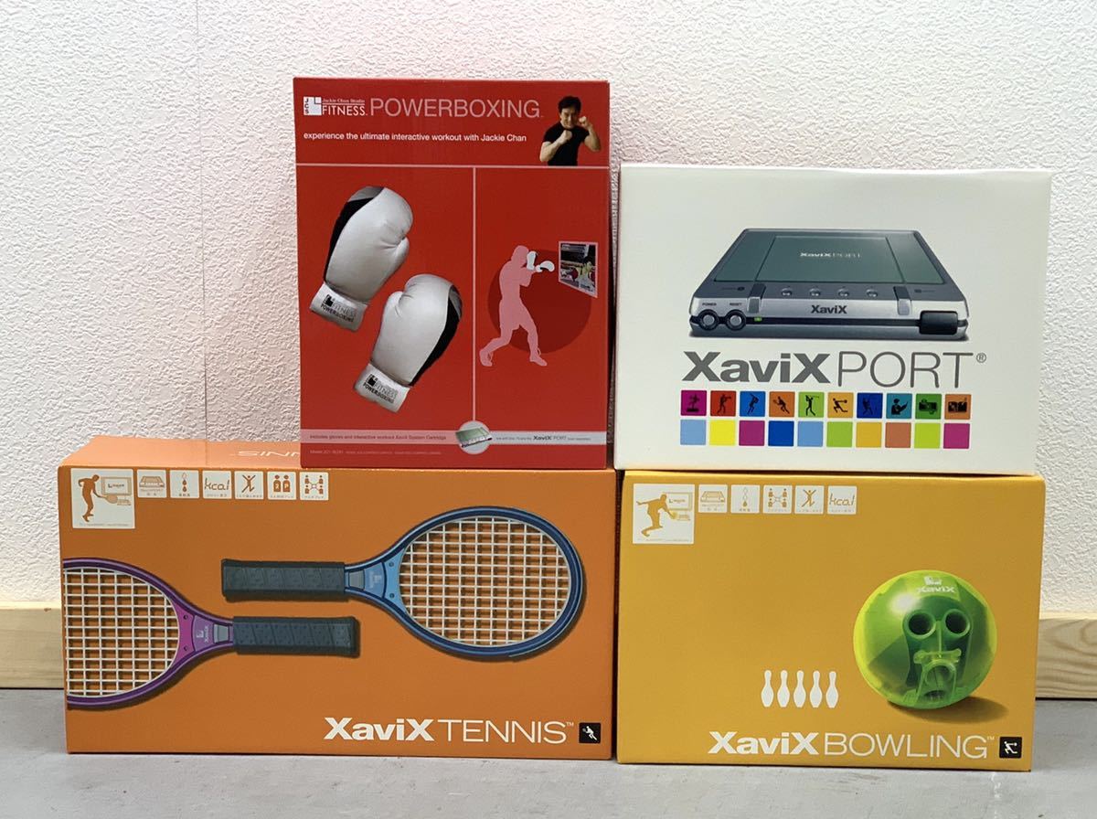 XAVIX ザビックス 4点セット PORT POWER BOXING ボクシング BOWLING ボーリング TENNIS テニス 兵庫県 ...