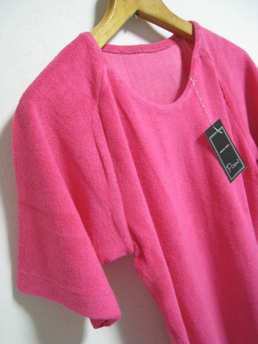 Pirow ピロー 昭和レトロ パイル地 ラグランTシャツ カットソー レディース ピンク 国産品(レディースファッション)｜売買された ...