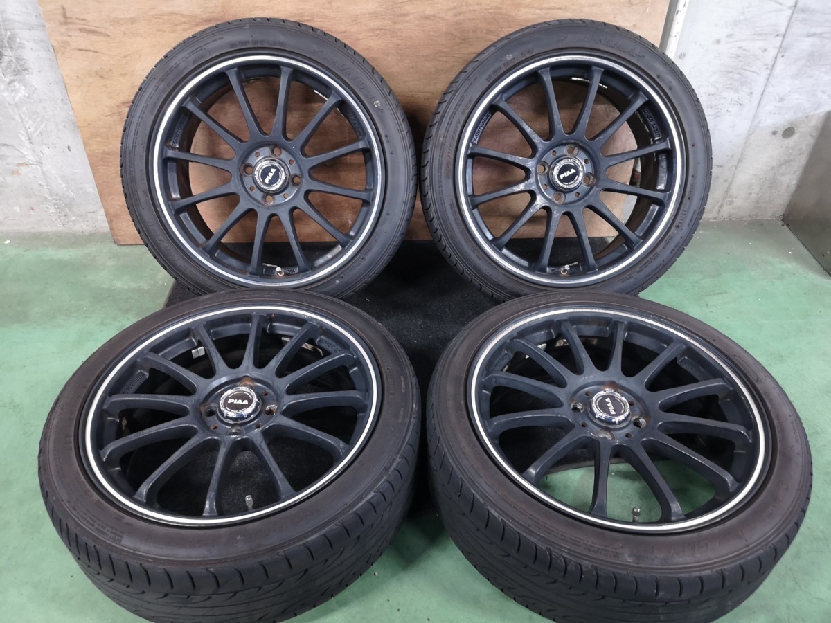 ホイール 4本 BMW MINI ミニクーパー R53 PIAA 17x7J+45 100 4H 205/45R17 88W 2018年製 ...