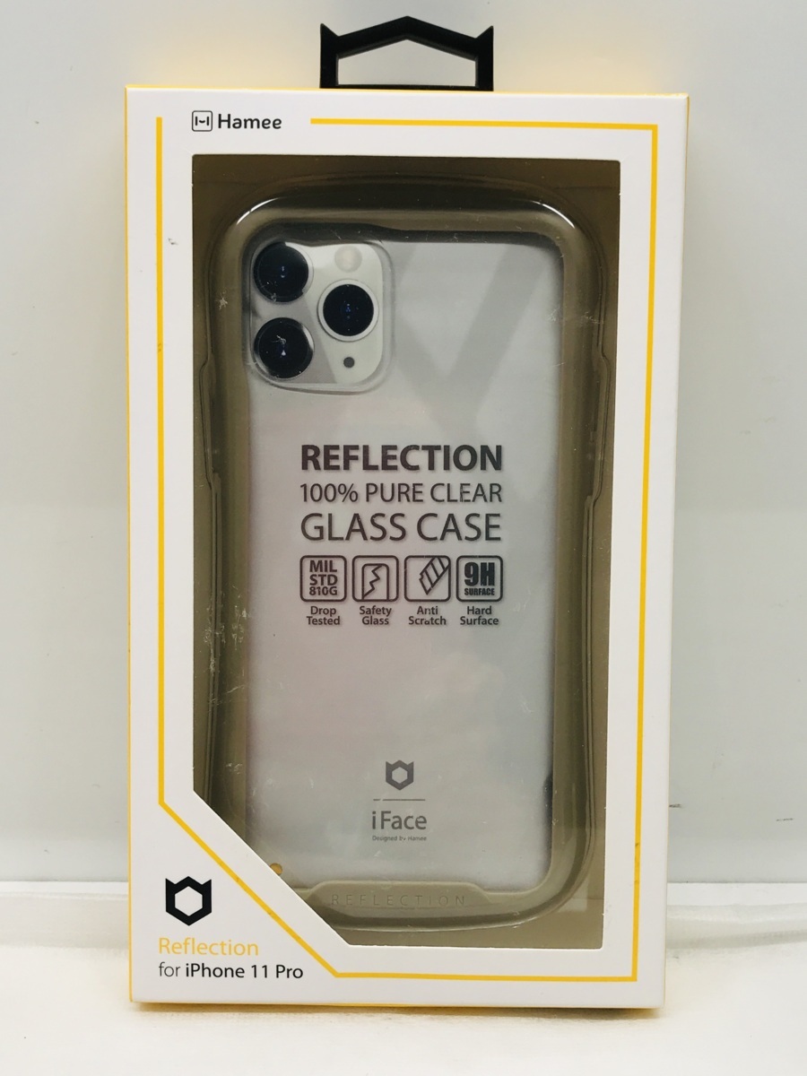 iFace iPhone11Pro アイフェイス アイフォン11プロ 専用ケース REFLECTION CASE IP11 PRO BEIGE ベージュ GLASS CASE スケルトン ...
