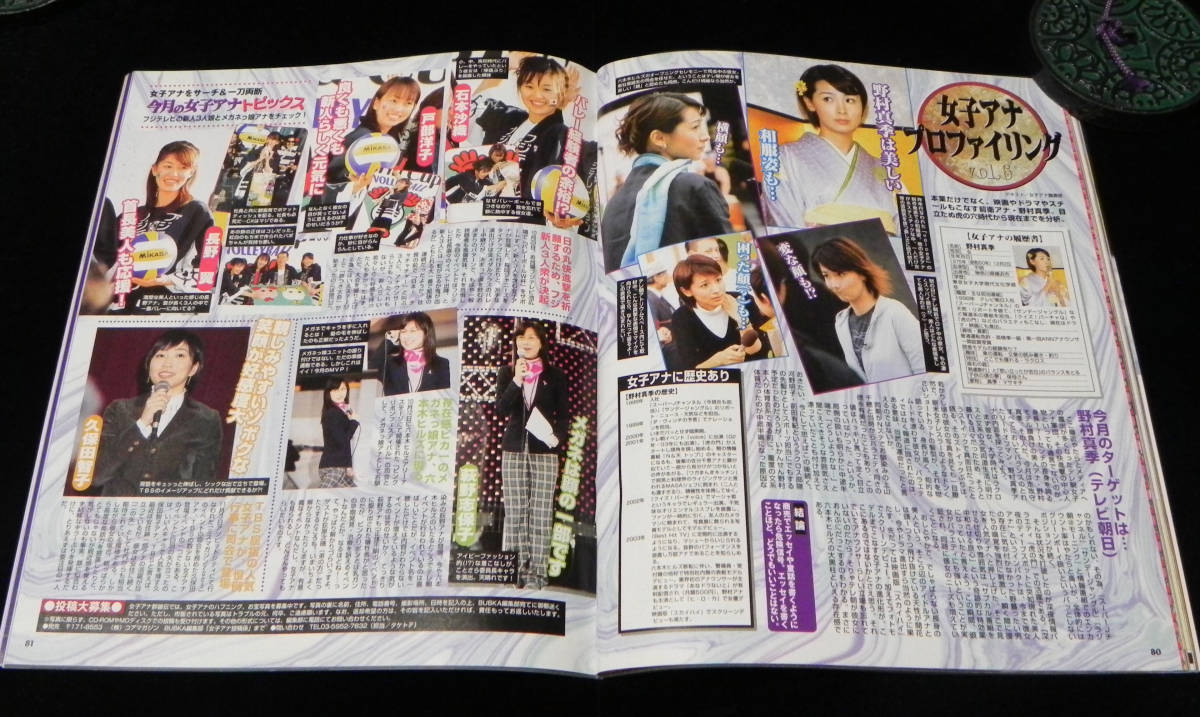 ブブカ BUBKA 2004年1月号 小向美奈子. 安倍麻美.浜崎あゆみ.井上和香.小野真弓.久紗野水萌.松金洋子.吉岡美穂.上戸彩.MEGUMI 他(アイドル、芸能人)｜売買された ...