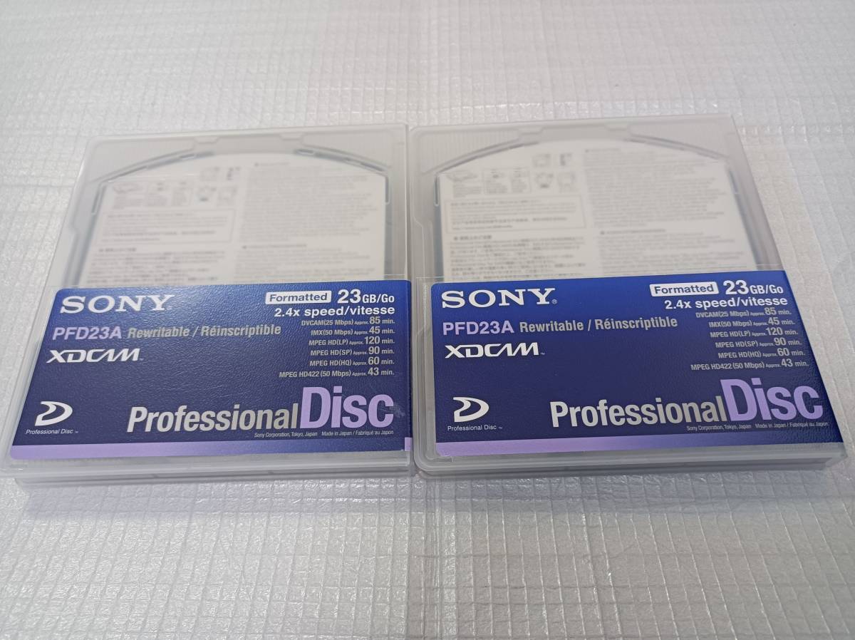 SONY PFD23A DISC XDCAM ディスク 2枚セット(記録メディア)｜売買されたオークション情報、yahooの商品情報を ...