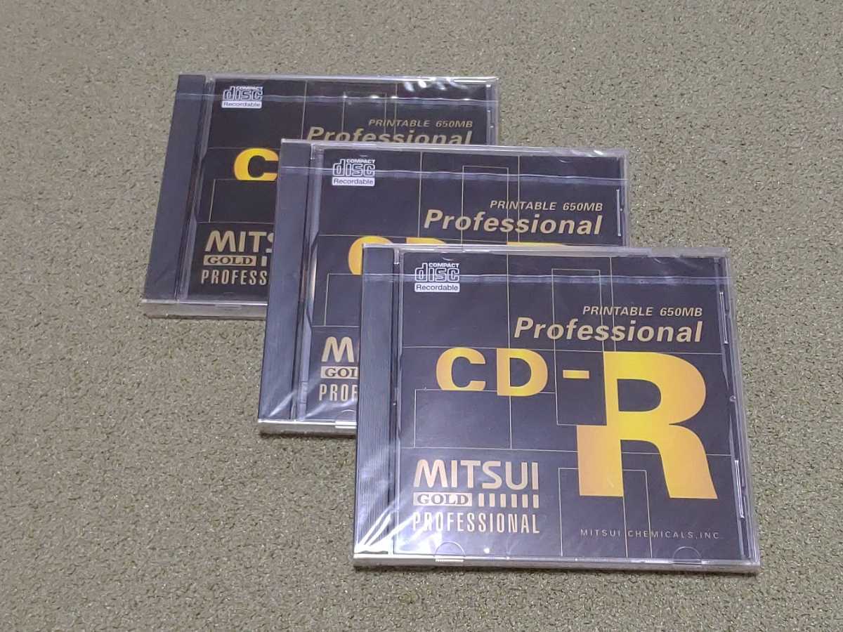 CD-R MITSUI GOLD professional 650MB 三井化学 高品質 CJPGS74N 3枚(CD-R、CD-RW)｜売買 ...