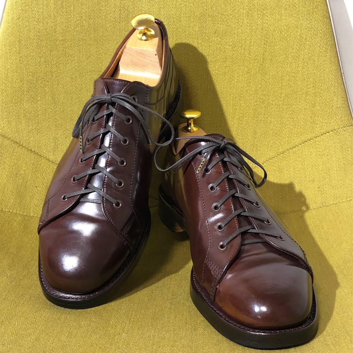 JOSEPH CHEANEY＆SONS チーニー製 YAMANE DELUXE コードバン ボーリングシューズ 7 英国製 レザーシューズ(7 ...