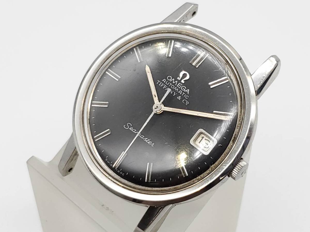 N124-519 OMEGA オメガ シーマスター TIFFANY&Co ティファニー 自動巻き フェイスのみ メンズ Ref.166003 ...