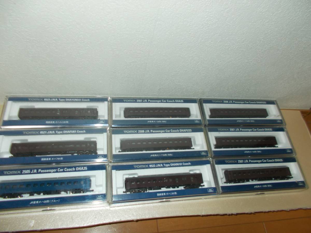 Nゲージジャンク オハフ33 オハ35 オハフ61 オハ二61 オハユニ61 9種 N5161(客車)｜売買されたオークション情報、yahoo ...