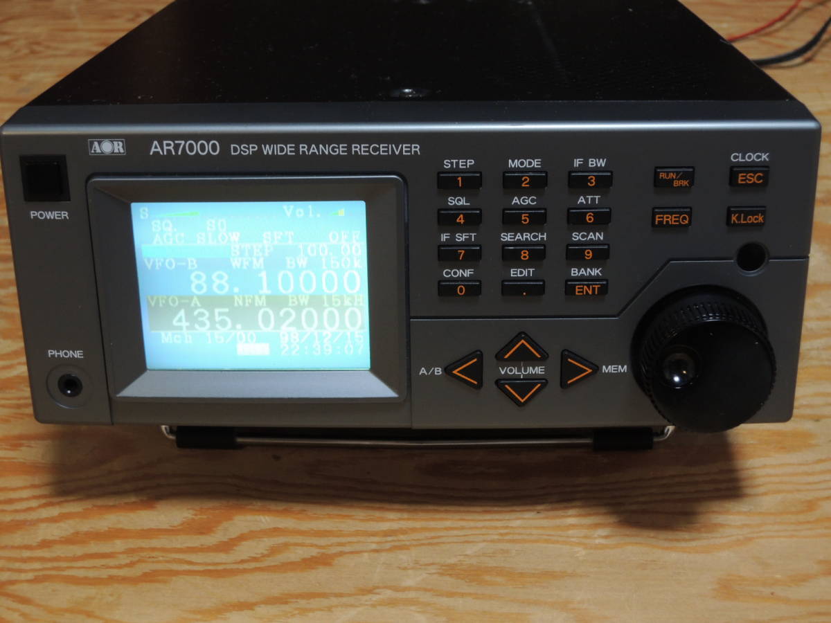 AR7000 AOR ロッドアンテナ付き 取説なし ACアダプタとリモコンは不動 受信確認 古いの ジャンク扱い 再出品(受信機)｜売買された ...