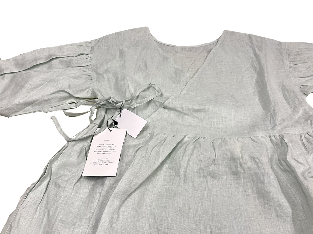 訳有 TOUCH&FEEL MATA リネン100％ 3WAYカシュクール割烹着 ミントグレー 3044(エプロン)｜売買されたオークション情報、yahooの商品情報をアーカイブ公開 ...