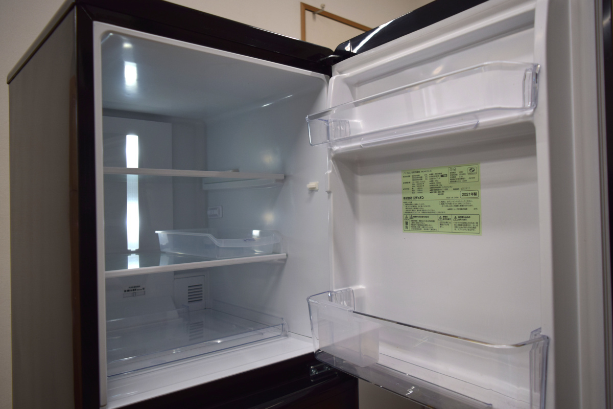 エディオン e angle 2ドア 冷凍冷蔵庫 149L ANG-RE151-A1 2021年 ブラック レトロデザイン 家電 冷蔵庫 引き取り歓迎 品 MM5611(100リットル～)｜売買 ...