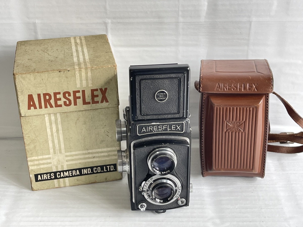 SF0402-23I AIRESFLEX MODEL Ⅳ 1:3.5 f=7.5cm 二眼レフカメラ アイレスフレックス フィルムカメラ 光学 ...