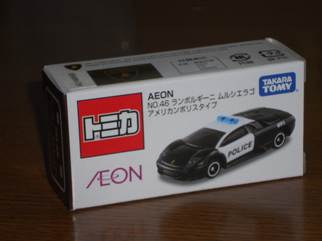 トミカ イオン AEON 46 ランボルギーニムルシエラゴ アメリカンポリスタイプ(乗用車)｜売買されたオークション情報、yahooの商品情報をアーカイブ公開 - オークファン（aucfan.com）