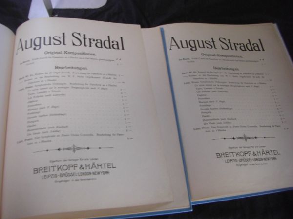 楽譜洋書 AUGUST STRADAL 4冊 アウグスト ストラダル LISZT Hungaria Orpheus 他 B40(クラシック ...