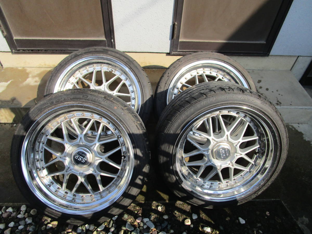 SSR 18インチ10J+25 5穴 BNR34 BCNR33 BNR32 スカイライン GT-Rなど 265/35R18タイヤ付き4本セット ...