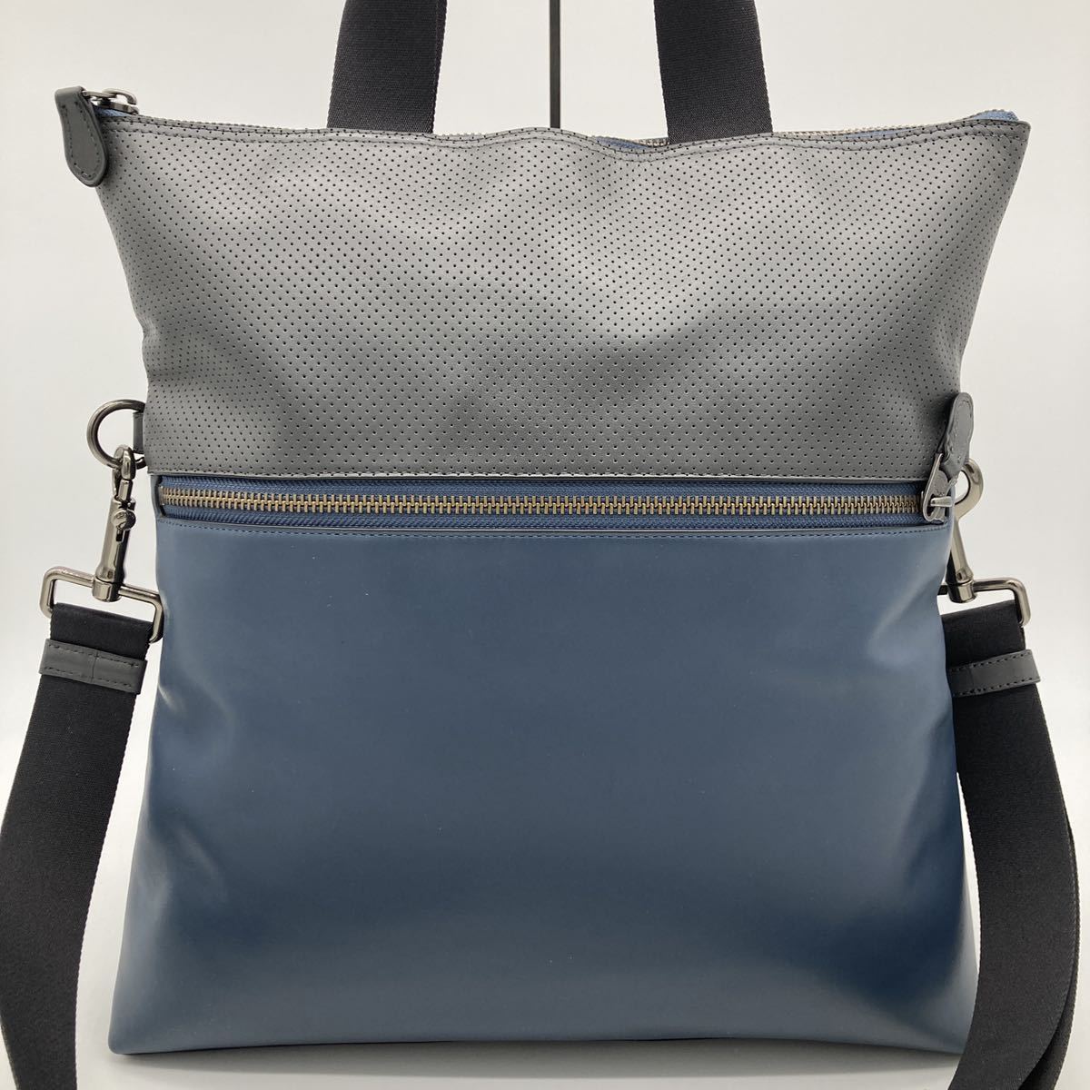 1円〜 級 コーチ COACH 2way トートバッグ ショルダーバッグ パンチング 牛革 F57569 CHARLES FOLDOVER ...