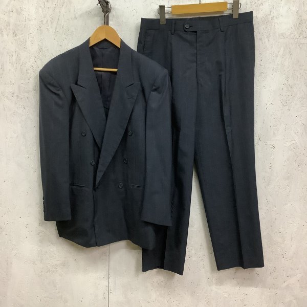 D313 Christian Dior クリスチャン ディオール セットアップ スーツ 上下セット メンズ オールシーズン ネイビー ストライプ サイズ A5(テーラードジャケット、ブレザー ...