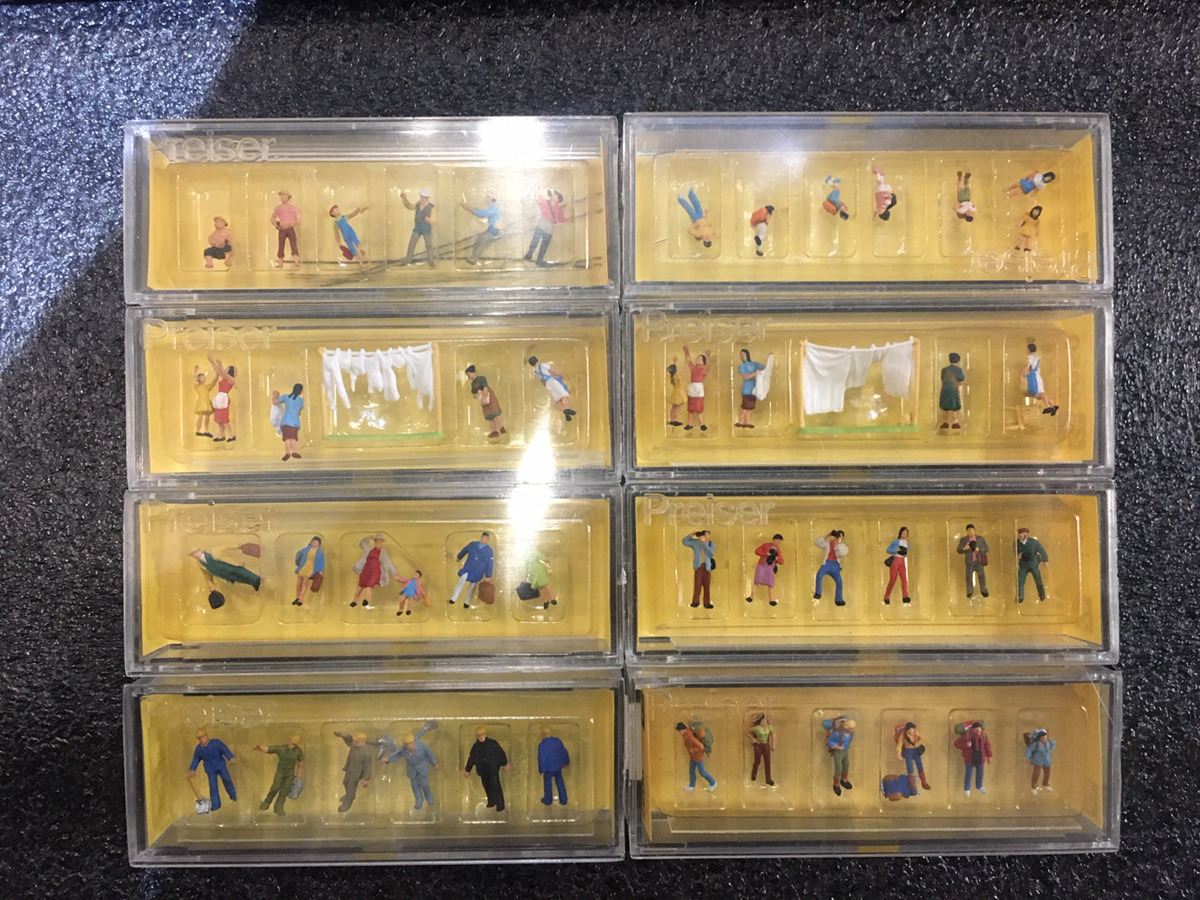 Preiser プライザー 1/160 9077 9043 9027 9096 9059 9025 9050 ×2 ミニチュア ジオラマ 模型 人形 8点セット(その他)｜売買された ...