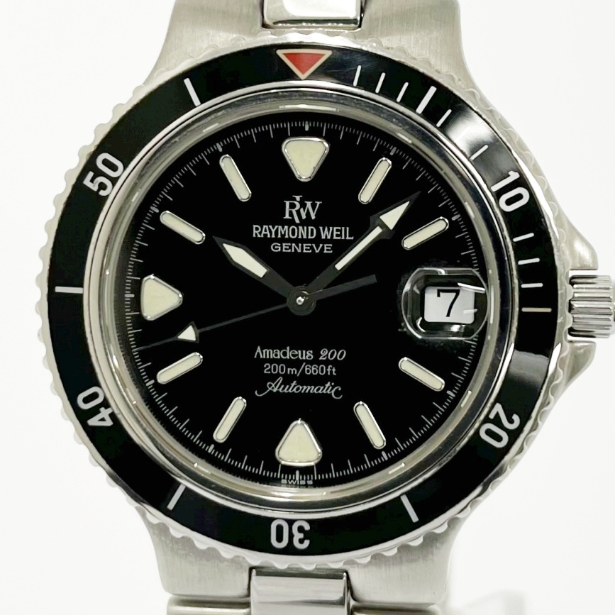 1円スタート RAYMOND WEIL レイモンド ウェイル アマデウス200 SS ダイバー 自動巻き メンズ 91507 腕時計(3針 ...