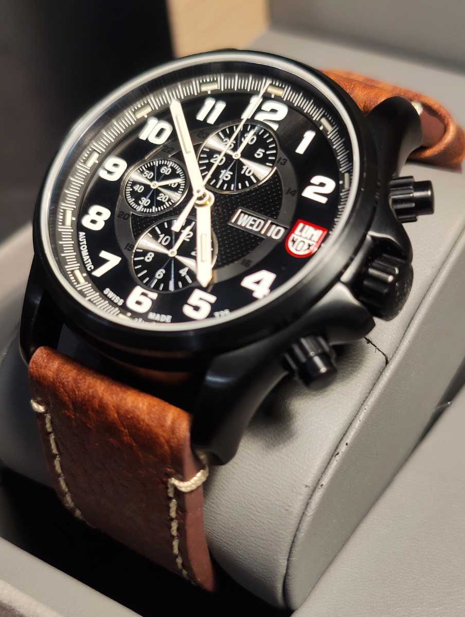 定価31万円 試着のみ LUMINOX fortis 自動巻き オートマチック TRASER ルミノックス 1860 1861 クロノグラフ ...