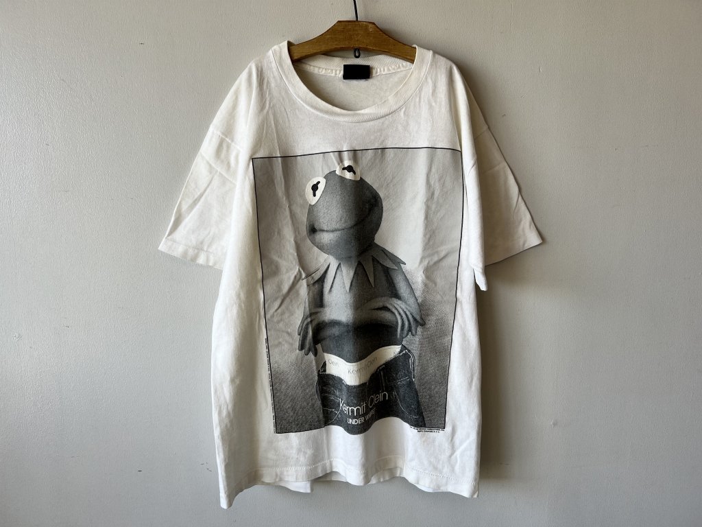 ^w^ b Changes Kermit Clein 80s90s USA製 M 白 カーミット クライン ヴィンテージ Tシャツ ホワイト ...