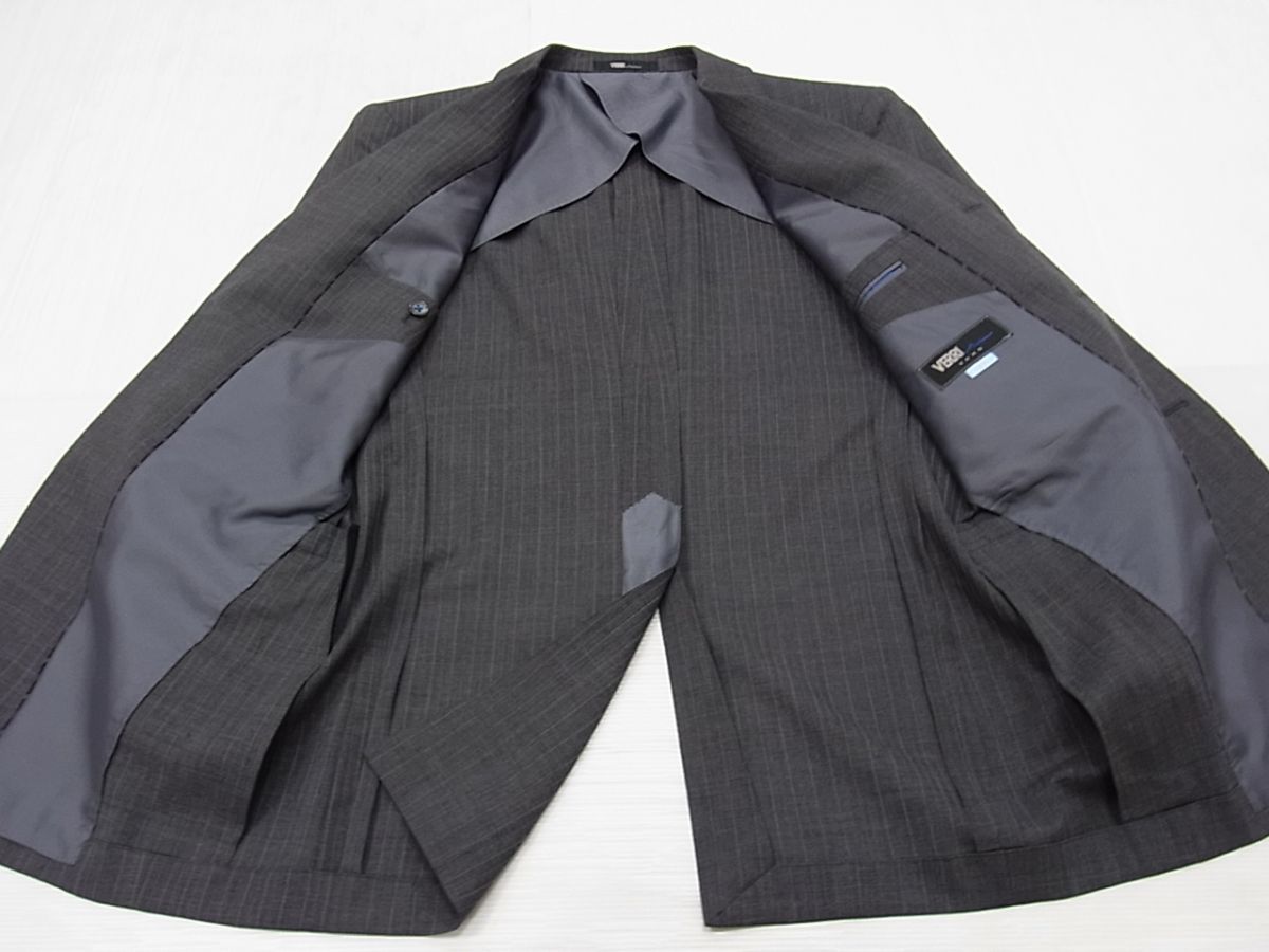 ヴェリーウォモ シングルスーツ VERRI UOMO セットアップ 上下 メンズ 春夏物 ICE SUIT ジャケット パンツ ストライプ柄 ...